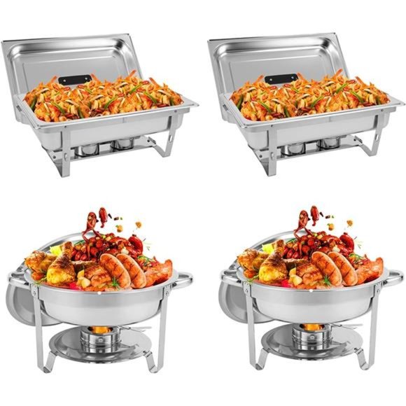 Dining | 8qt 5qt Chafing Dish Buffet Combo Set Foldable Stainless Steel ...